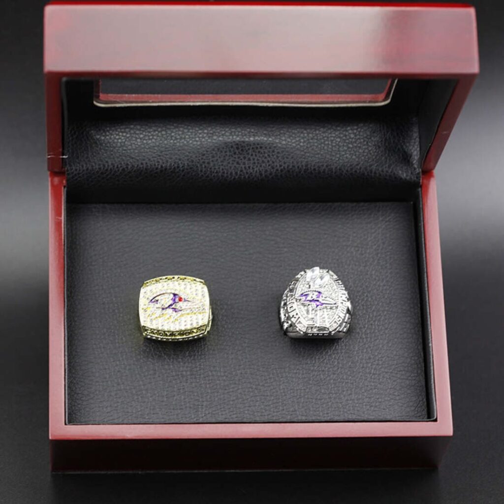 Baltimore Ravens 2012 & 2000 championship ring set - MVP Ring