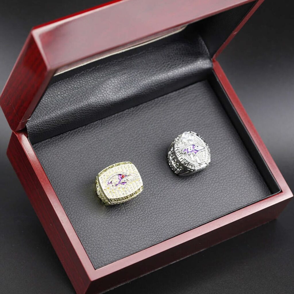 Baltimore Ravens 2012 & 2000 championship ring set - MVP Ring
