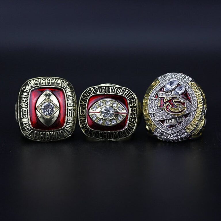 3 Kansas City Chiefs Super Bowl championship rings - MVP Ring
