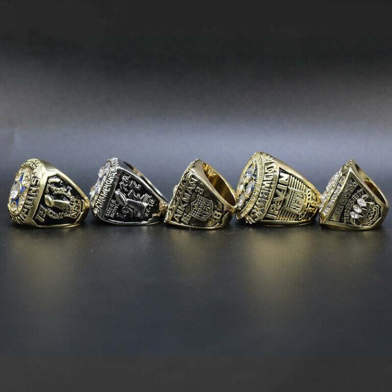 5 Dallas Cowboys Super Bowl championship rings set - MVP Ring