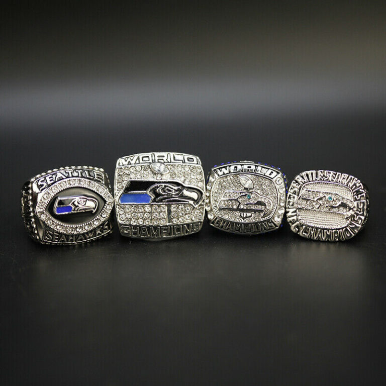 4 Seattle Seahawks Super Bowl championship rings collection - MVP Ring