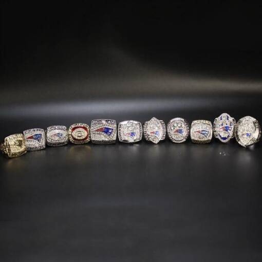 11 New England Patriots Super Bowl championship rings set ultimate ...