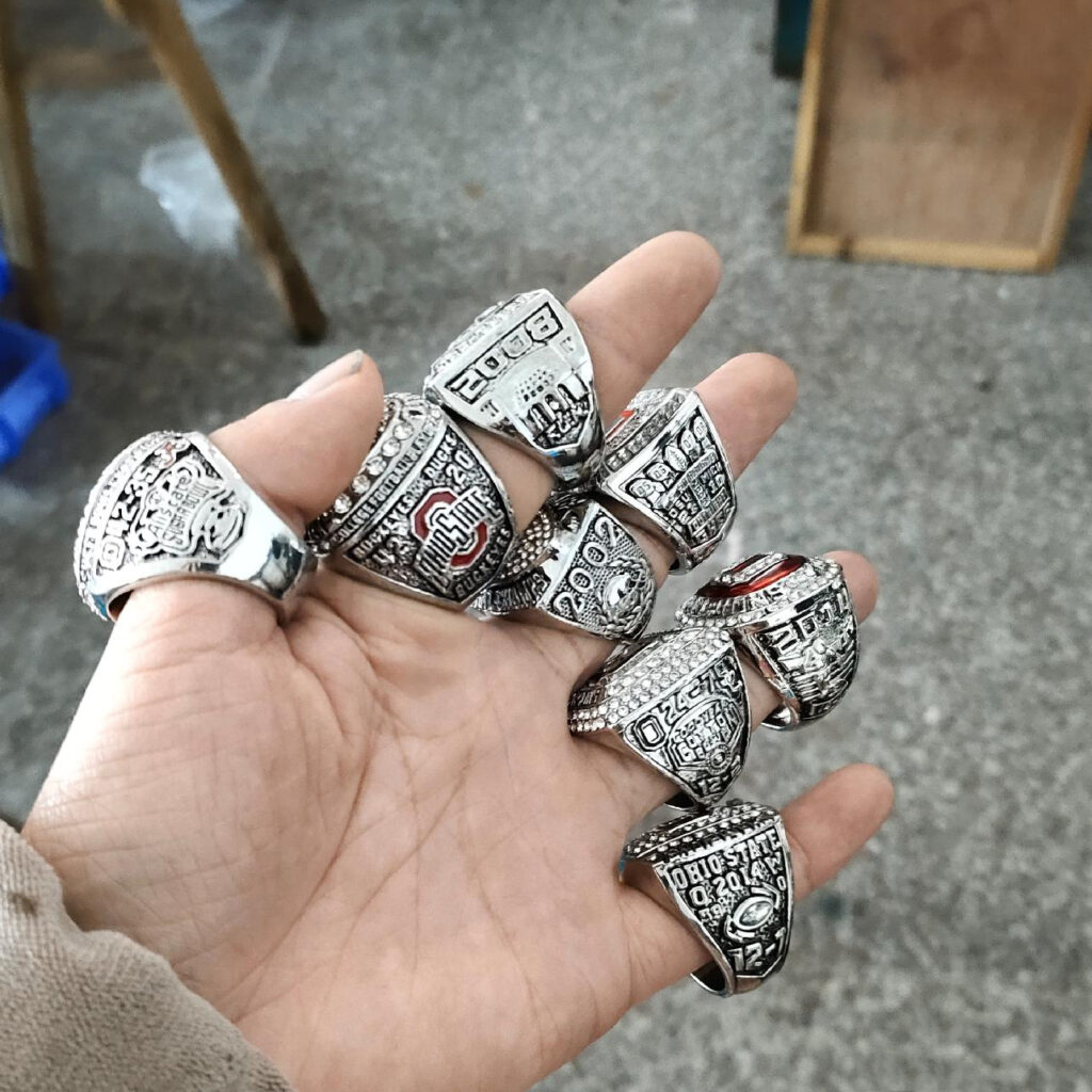 8 Ohio State Buckeyes NCAA championship rings collection - MVP Ring
