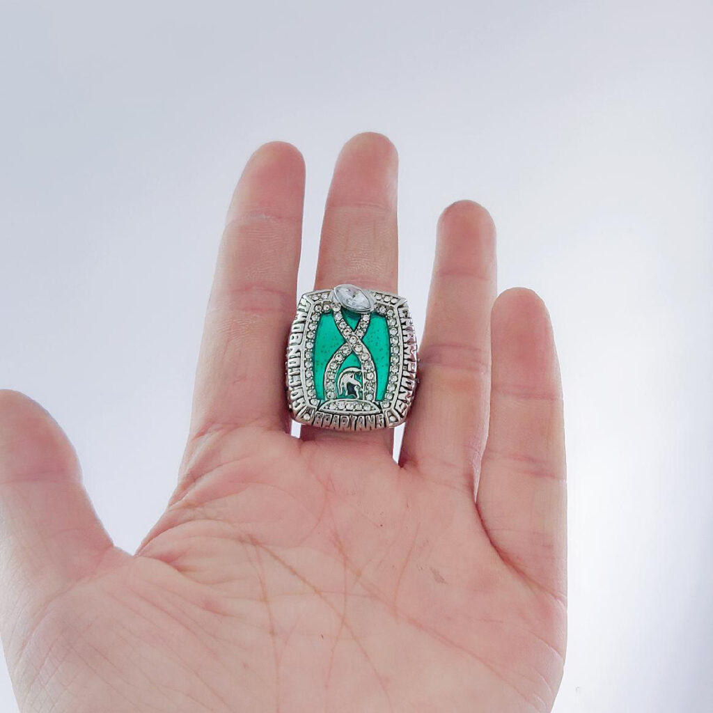 4 Michigan State Spartans NCAA championship ring collection - MVP Ring