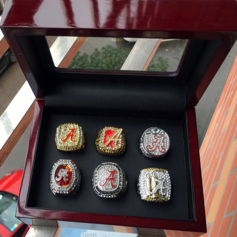 6 Alabama Crimson Tide SEC championship rings collection - MVP Ring
