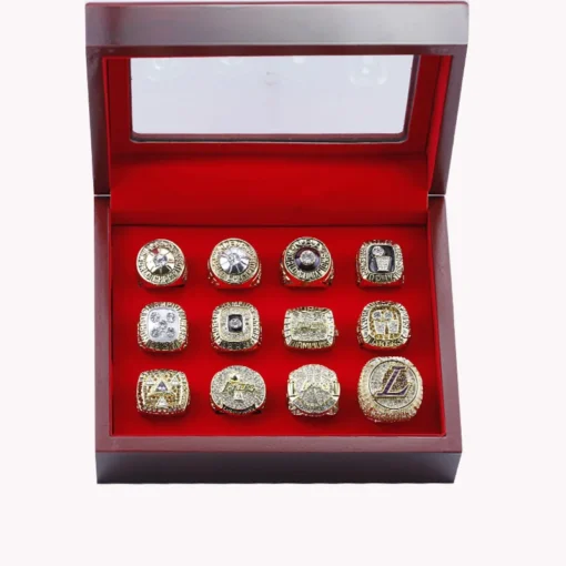 12 Los Angeles Lakers NBA championship rings set - MVP Ring