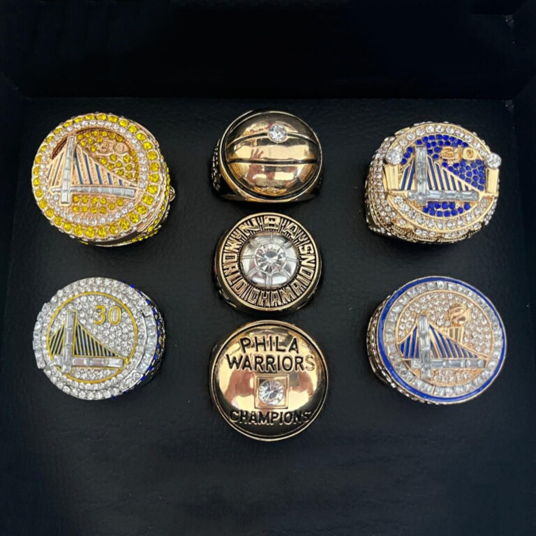 7 Golden State Warriors NBA championship rings set - MVP Ring