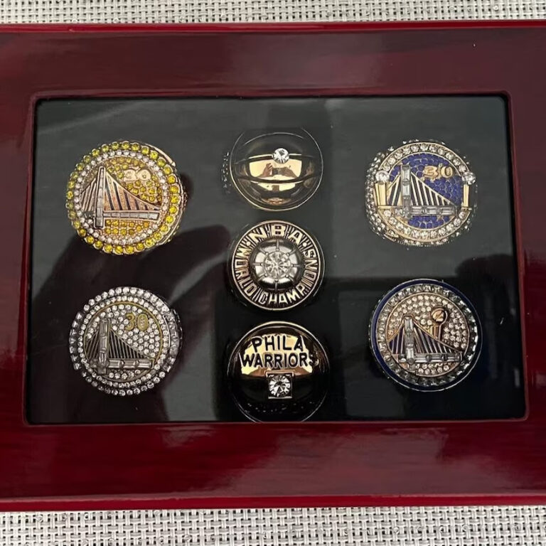 7 Golden State Warriors NBA championship rings set - MVP Ring