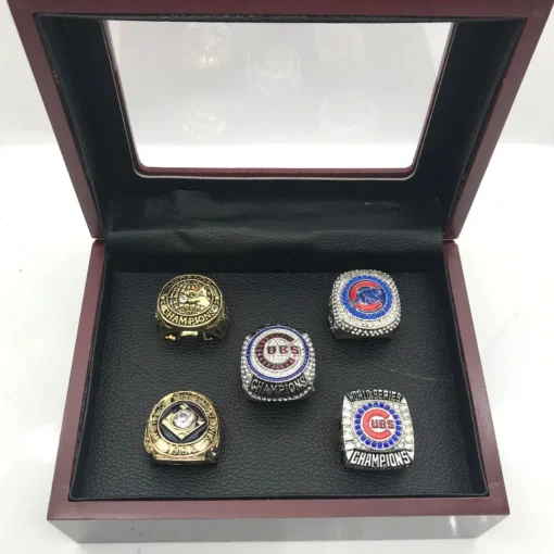 5 Chicago Cubs MLB World Series championship rings set - MVP Ring