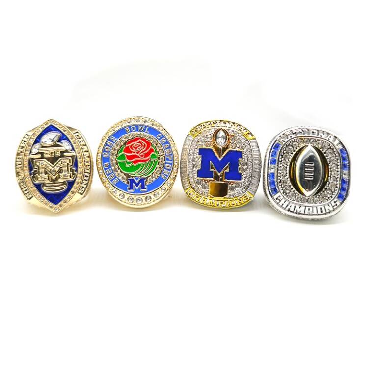 2024 Michigan Wolverines complete championship ring set of 4 ring ...