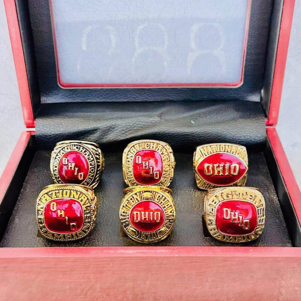 6 Ohio State NCAA National championship rings collection - MVP Ring