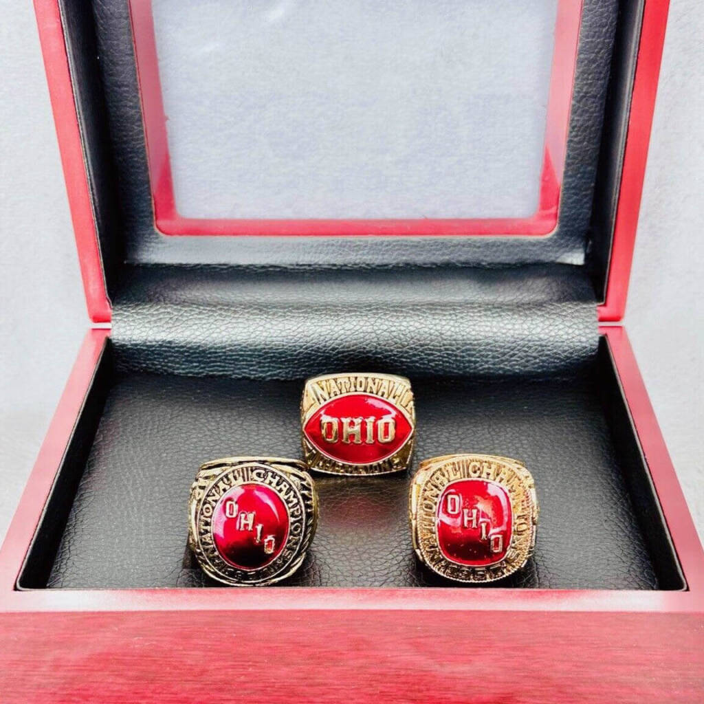 3 Ohio State NCAA National championship ring collection - MVP Ring