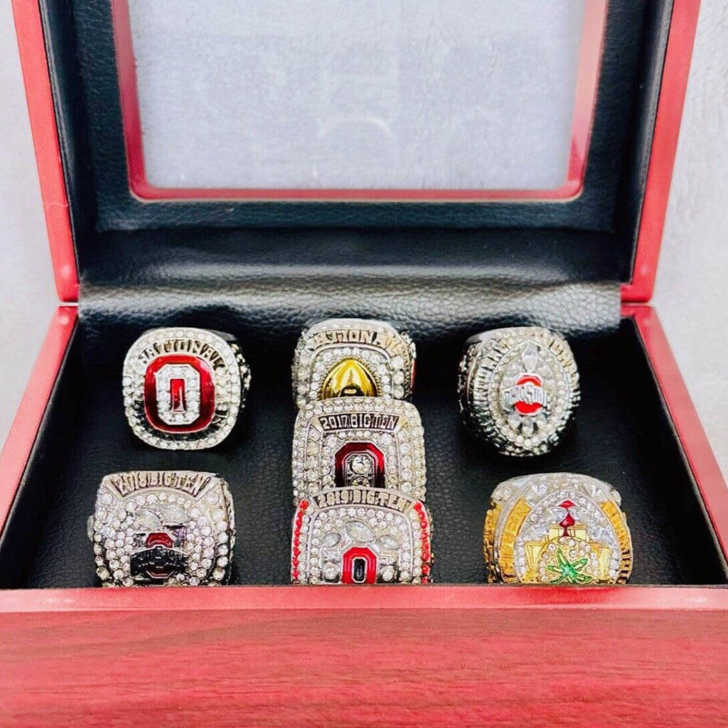 7 Ohio State NCAA National championship rings collectios - MVP Ring
