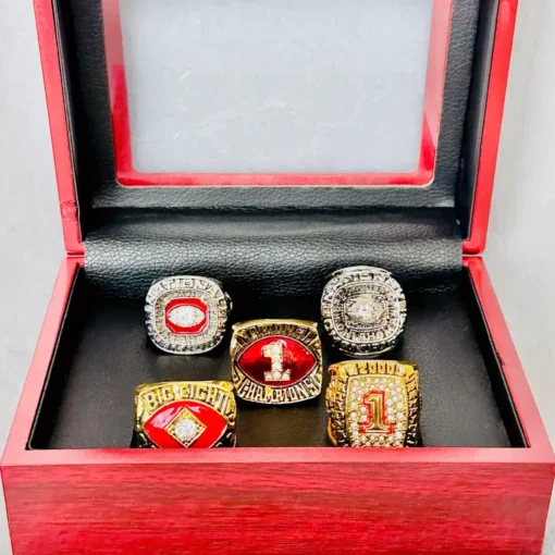 5 Oklahoma Sooners NCAA National championship ring collection - MVP Ring