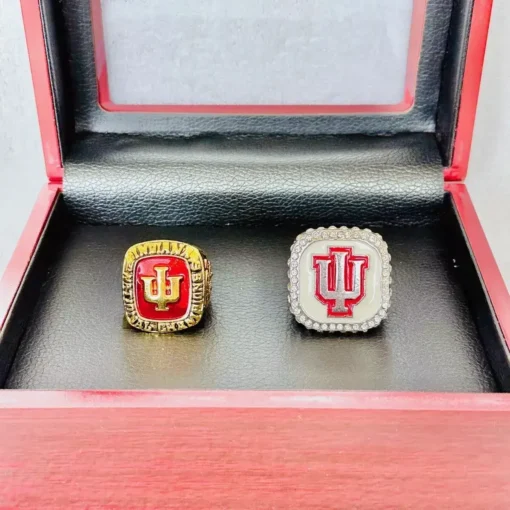 2 Indiana Hoosiers NCAA National championship ring set replica - MVP Ring