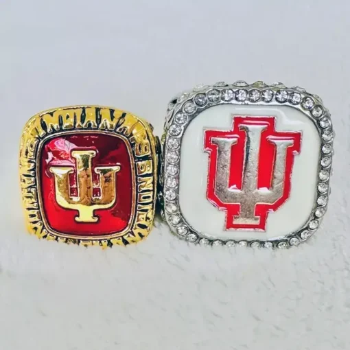 2 Indiana Hoosiers NCAA National championship ring set replica - MVP Ring