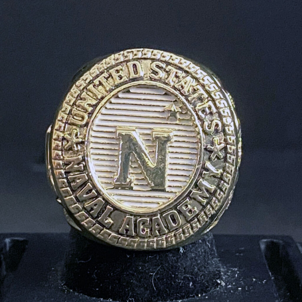United States Naval Academy championship ring replica - MVP Ring