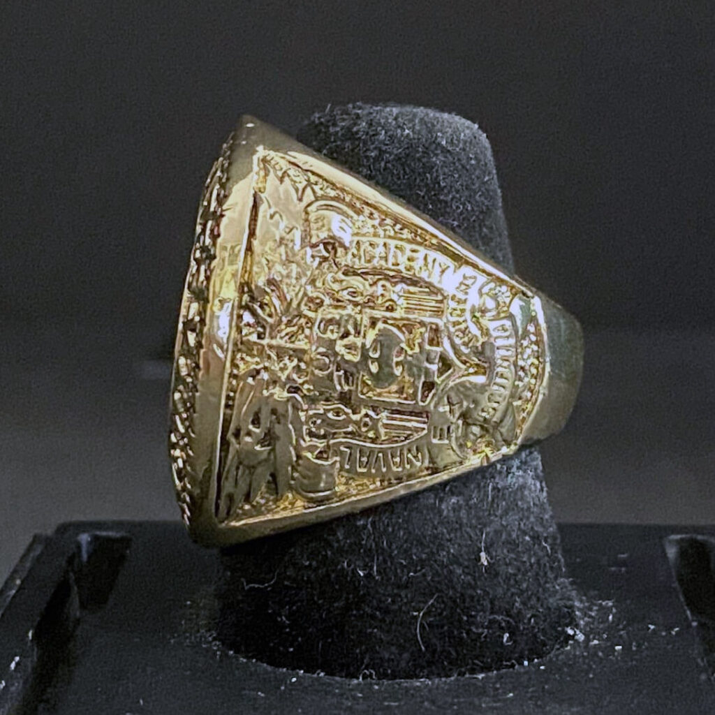 United States Naval Academy championship ring replica - MVP Ring