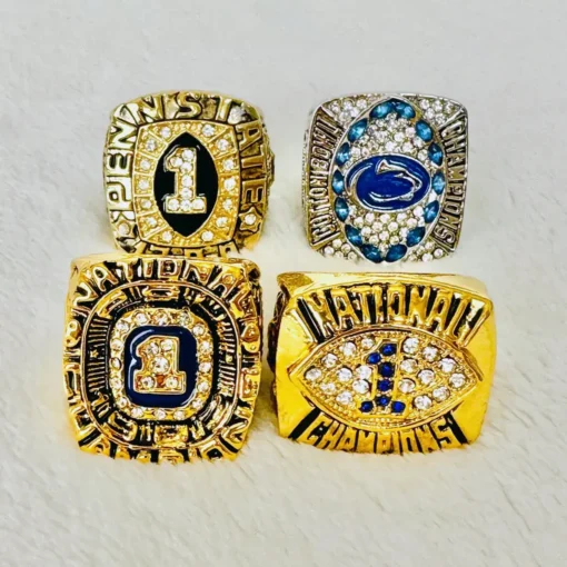4 PSU Penn State NCAA championship ring set - MVP Ring