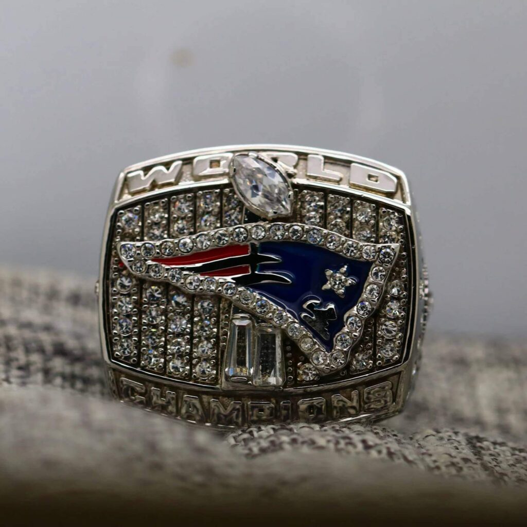 2001 New England Patriots championship ring replica with custom name ...