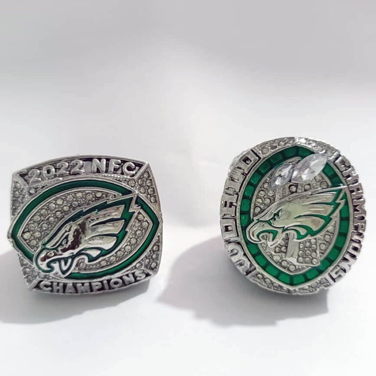 2022 & 2025 Jalen Hurts Philadelphia Eagles championship ring set replica - MVP Ring