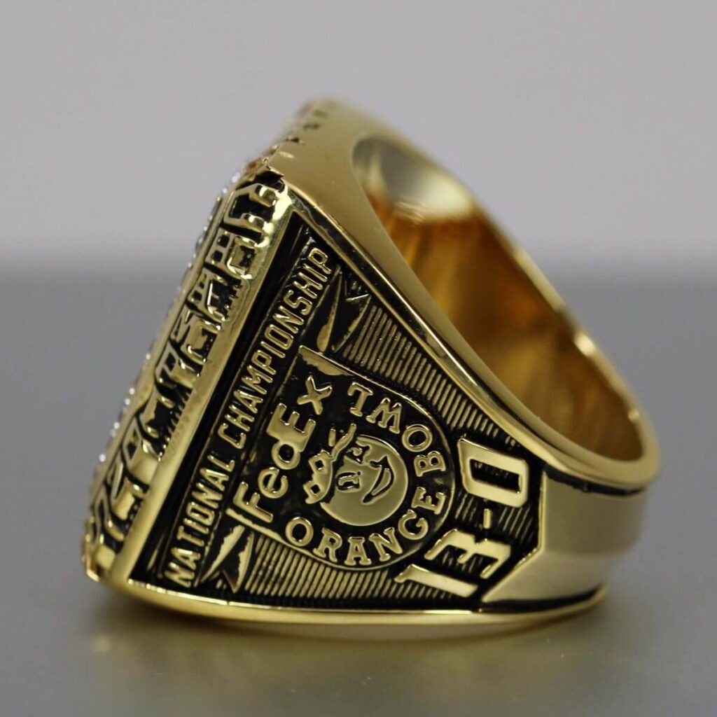 2000 Oklahoma Sooners National championship ring replica with custom ...
