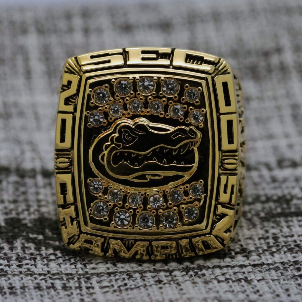 2000 Florida Gators SEC championship ring replica with custom name ...