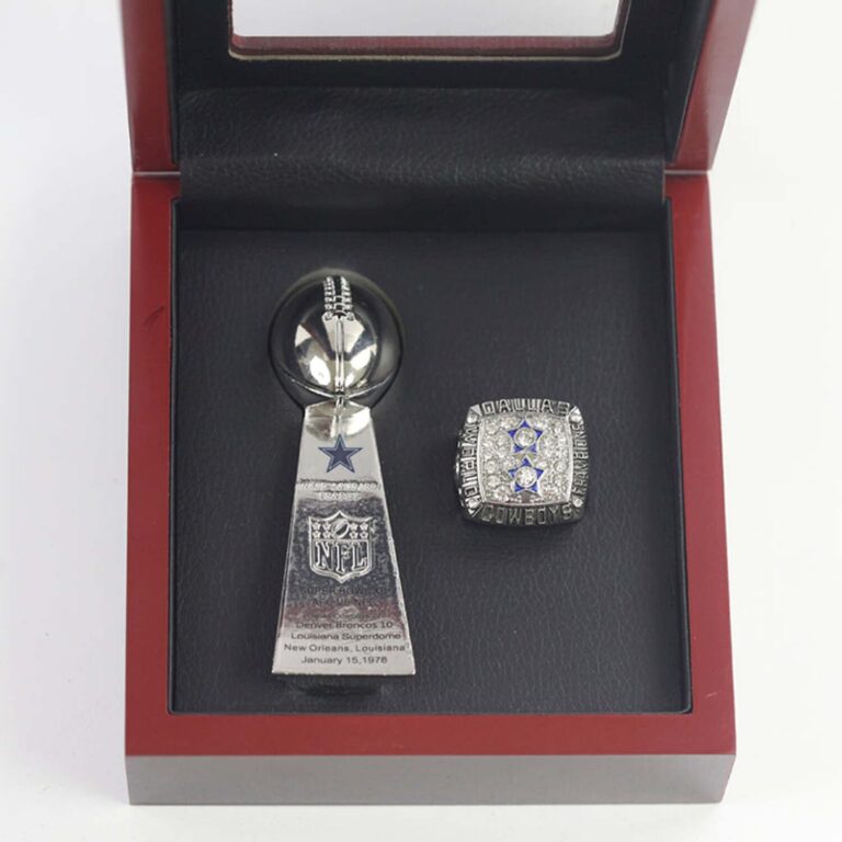 1978 Dallas Cowboys championship ring silver color & trophy - MVP Ring