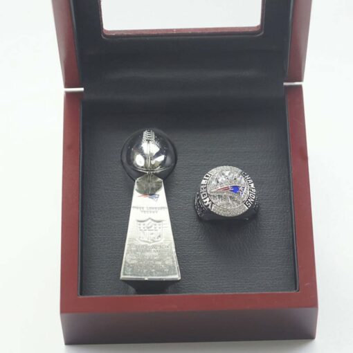 2015 New England Patriots championship ring & trophy - MVP Ring